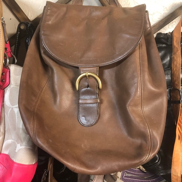 Coach | Bags | All Leather Vintage Coach Backpack Large Tan | Poshmark